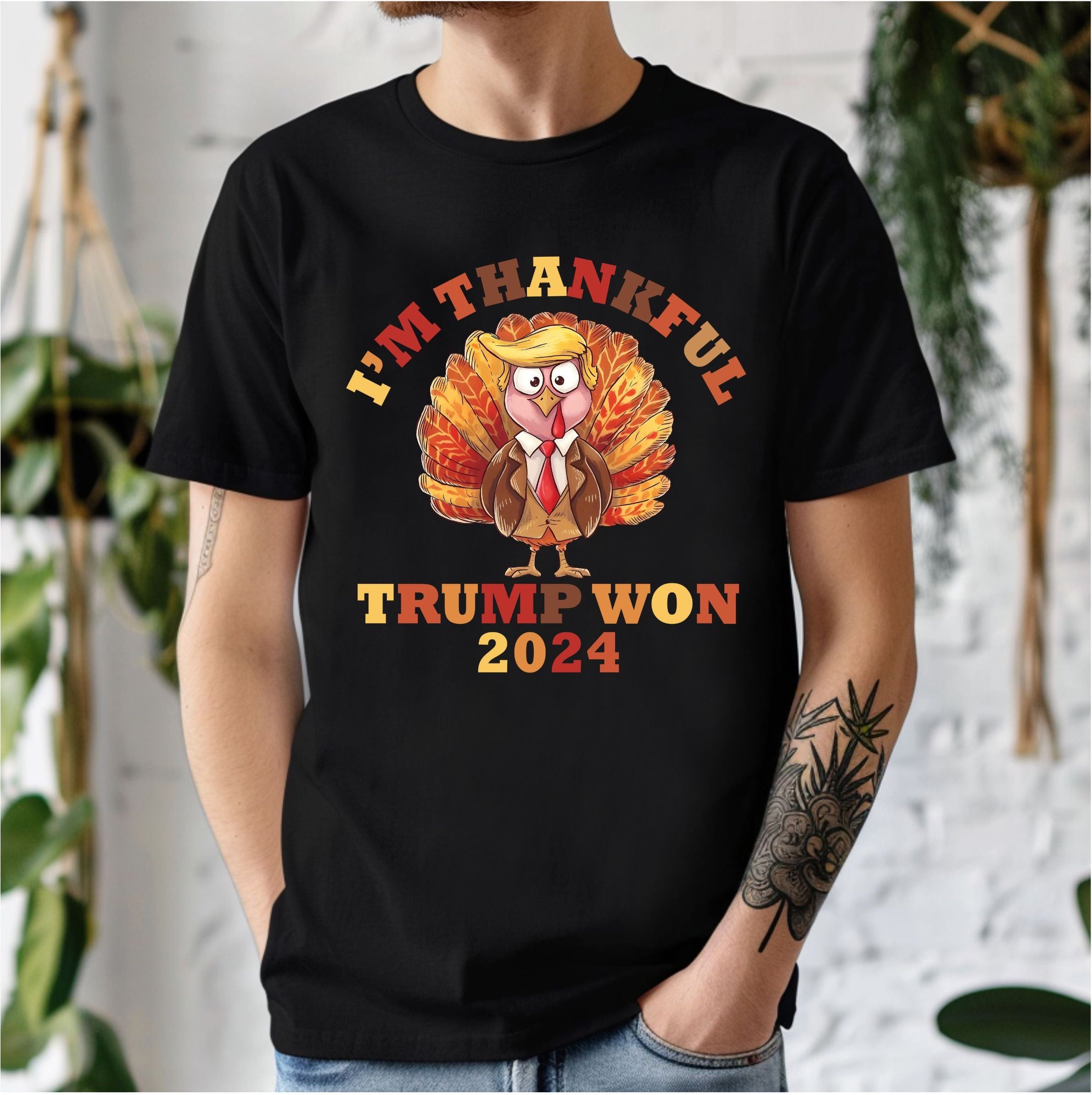 DTF Im Thankful Trump Won Clothing Designs – littlelattes